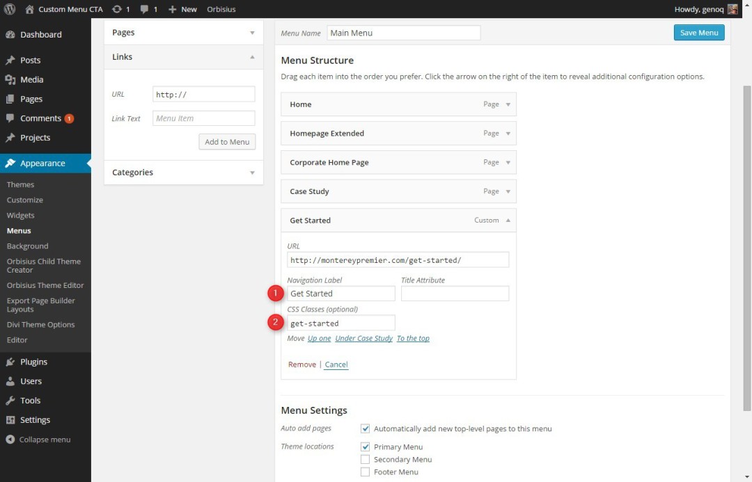 Transform a Divi Menu Item Into a CTA Button | Quiroz.co