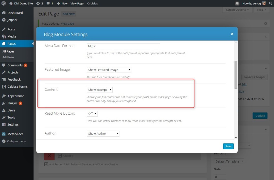 Modify The Divi Blog Fullwidth Layout | Quiroz.co