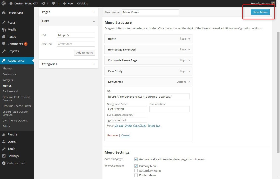 Transform a Divi Menu Item Into a CTA Button | Quiroz.co