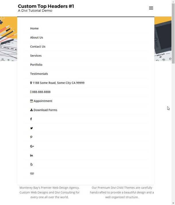 Adding Extra Fields and Icons to The Top Header | Quiroz.co