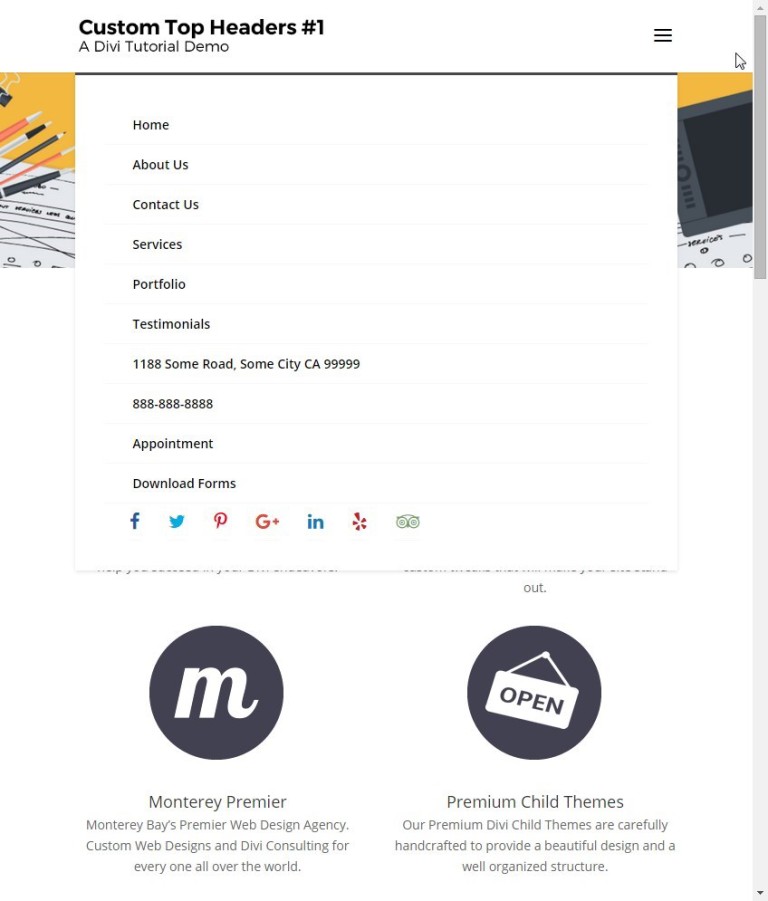 Adding Extra Fields and Icons to The Top Header | Quiroz.co
