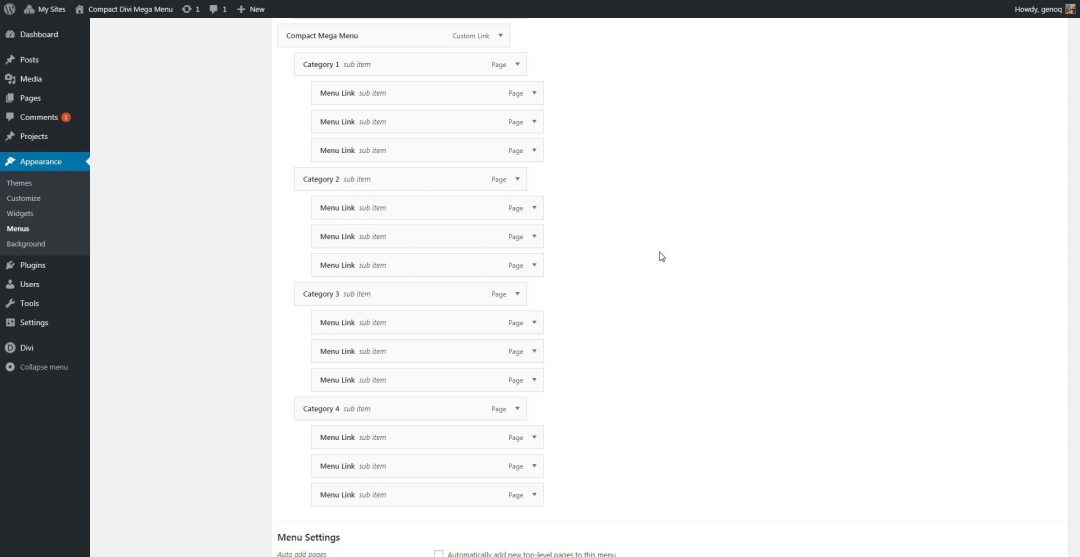 Compact Divi Mega Menu | Quiroz.co